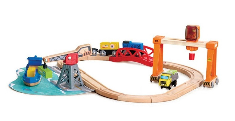 Hape Lift & Load Harbour Train Set on Sale! Fast Dispatch, Easy Checkout