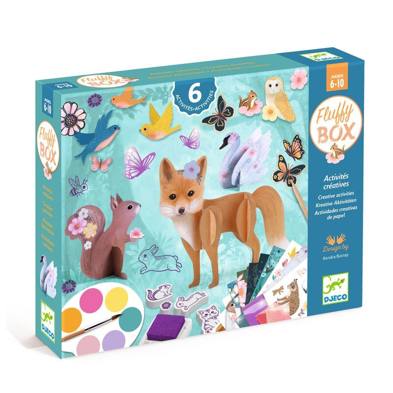 Djeco Fluffy Animals Art & Craft Activity Box | Sale & Express Delivery!