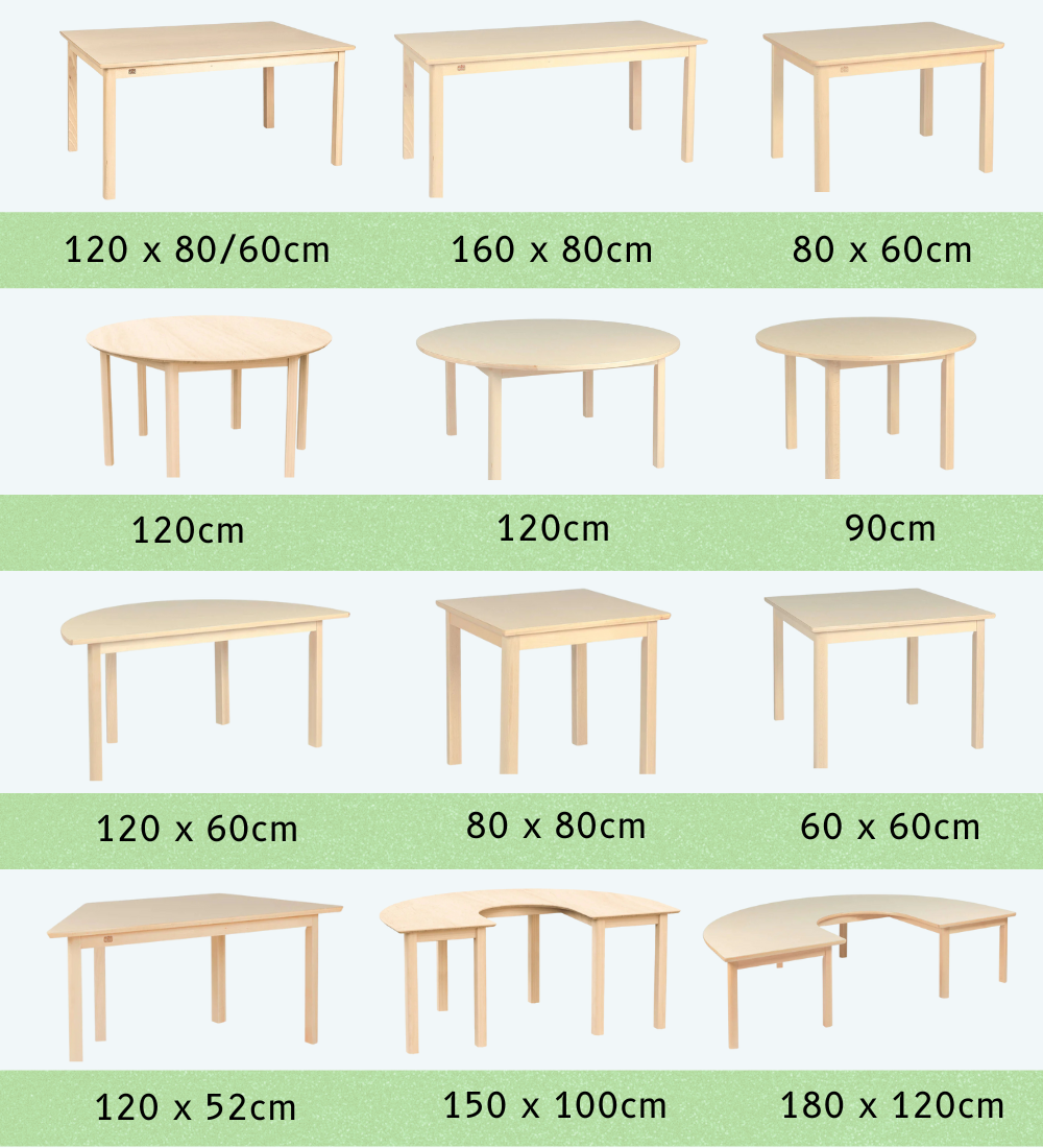 Harmony Kids Tables - Various Shapes & Heights | Furniture Sale!