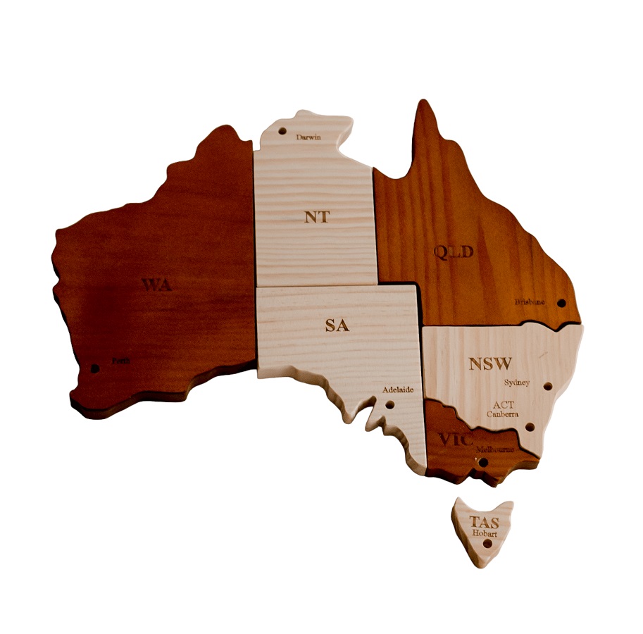Qtoys Australian Map Puzzle Play Set on Sale! Fast Shipping