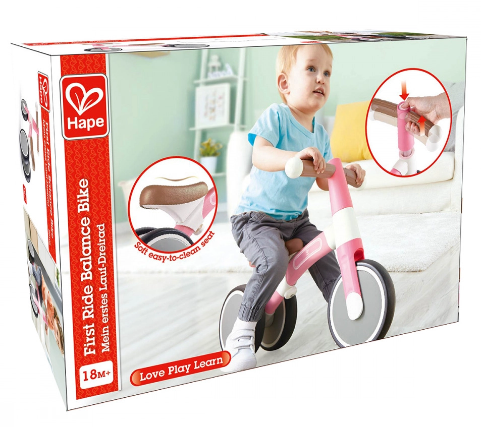 Hape First Ride Balance Bike Pink on Sale! | Fast Australia Wide Delivery