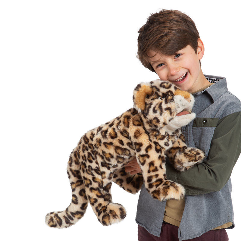 Folkmanis Leopard Cub Puppet on Sale! Animal Puppets
