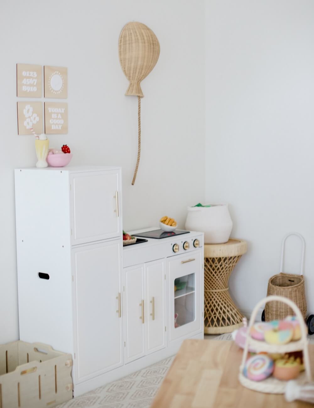 Modern Play Kitchen - White/Gold on Sale! Better than Target!