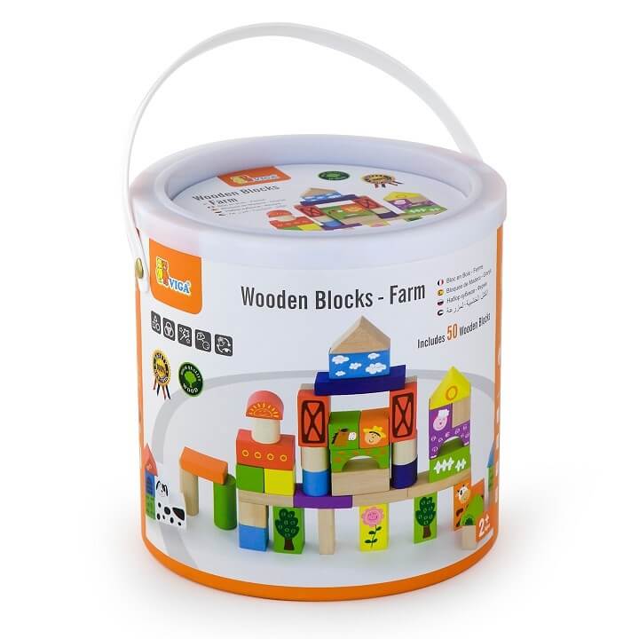 Viga 50pcs Block Set - Farm on Sale! Fast Australia Shipping