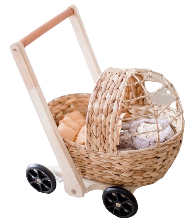 Qtoys Water Hyacinth Doll Pram & Walker! Australia Delivery