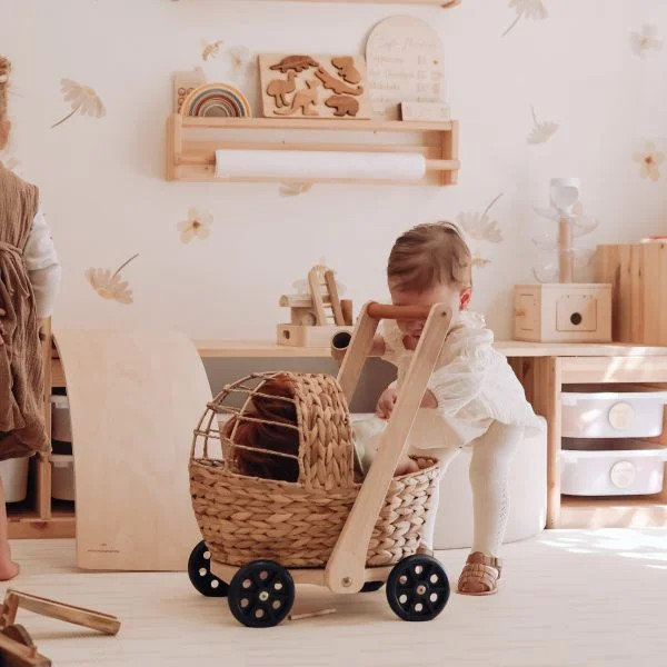 Qtoys Water Hyacinth Doll Pram & Walker! Australia Delivery