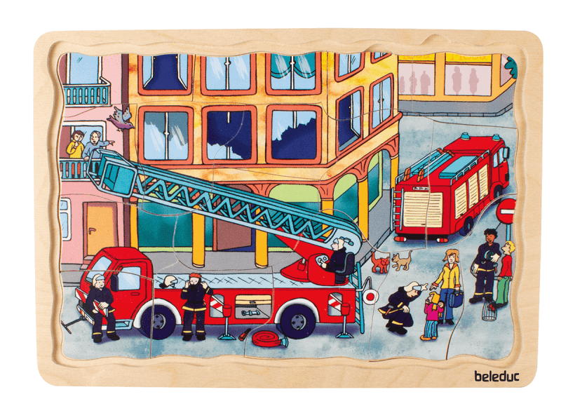 Beleduc Multilayer Puzzle - Fire Brigade | Early Childhood Sale!