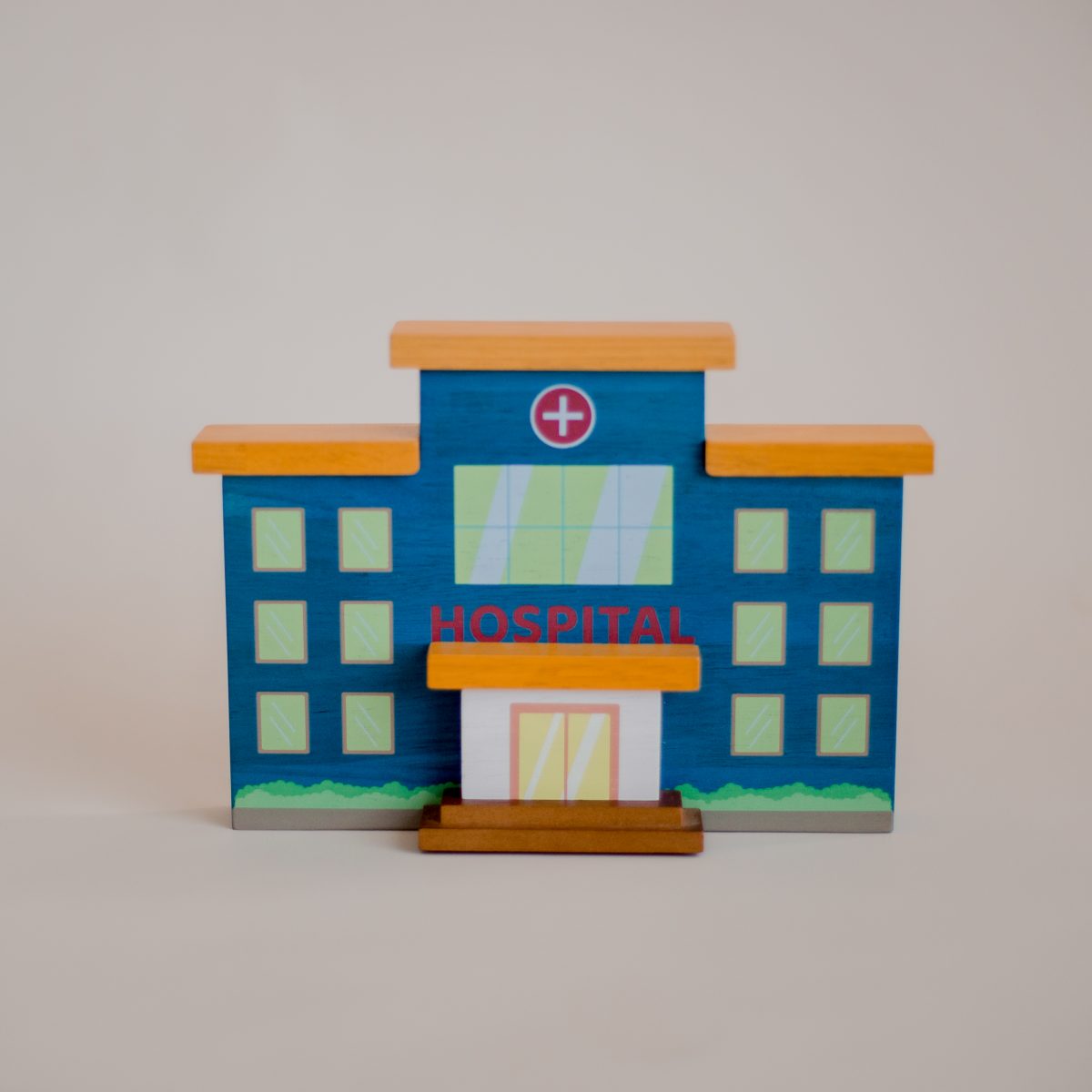 Qtoys Wooden Street Buildings Set on Sale! Fast Australia Wide Shipping