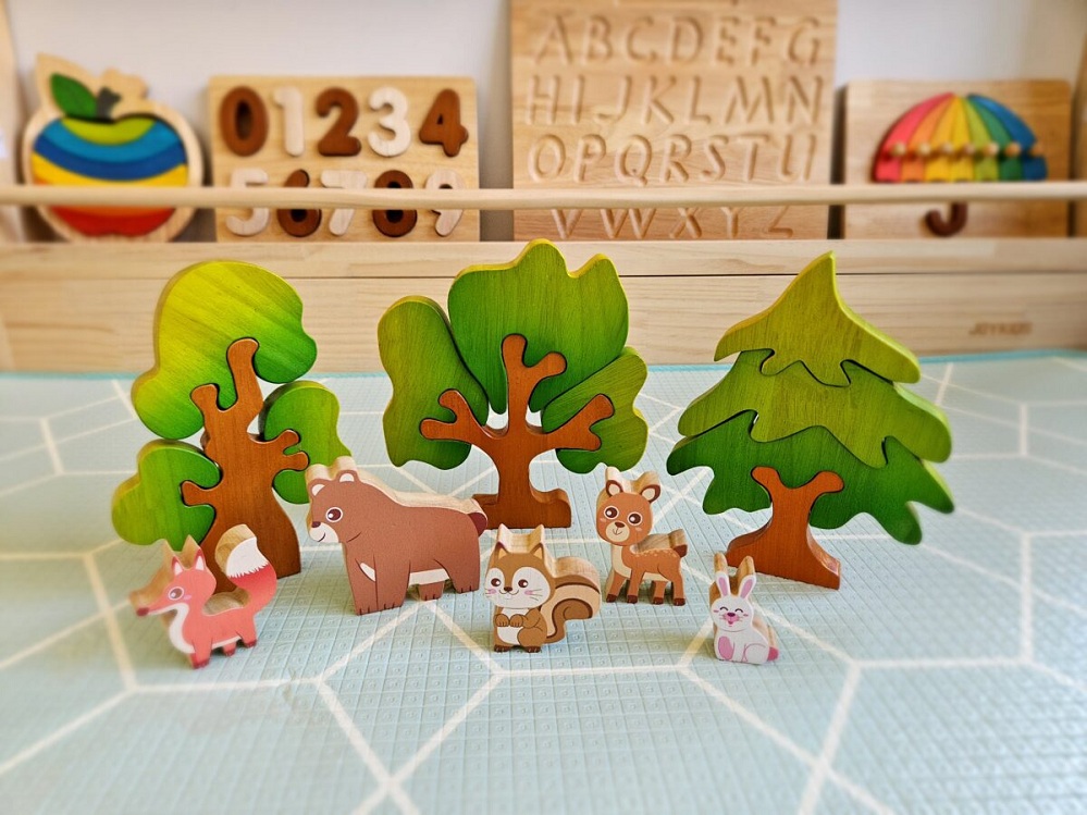 Qtoys Woodland Animal Play Set on Sale! Waldorf Toys Australia