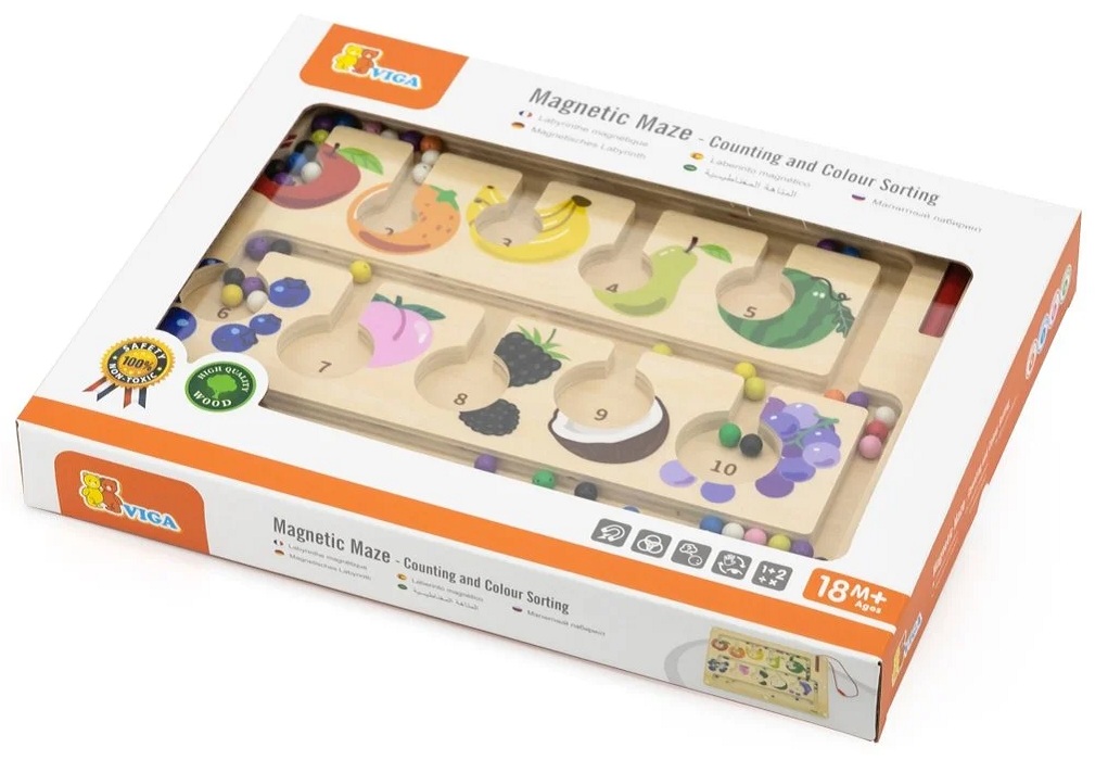 Viga Magnetic Maze - Counting & Colour Sort | Sale & Express Shipping!