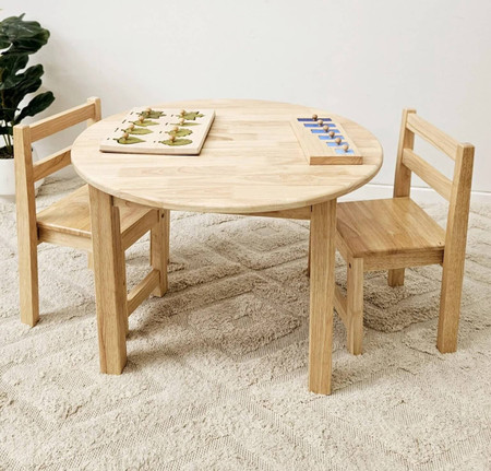 QToys Round Wooden Kids Table | Cheapest Prices Online