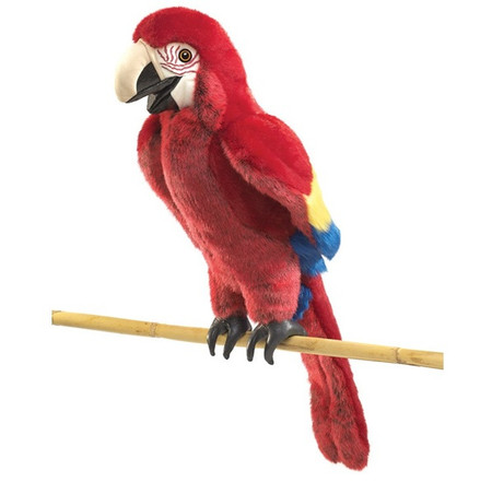 Folkmanis Scarlet Macaw Puppet on Sale! Buy Bird Puppet