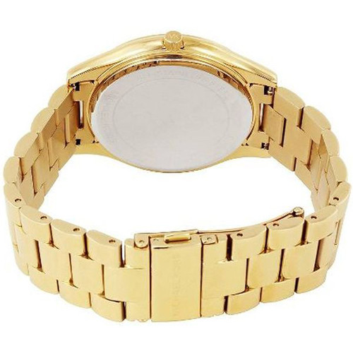 Michael Kors MK3590 Slim Runway Crystal Gold-Tone Stainless Steel ...