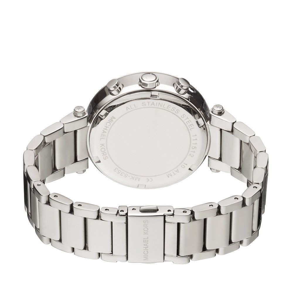 Michael Kors MK5353 Parker Crystal Chronograph Stainless Steel Women's ...