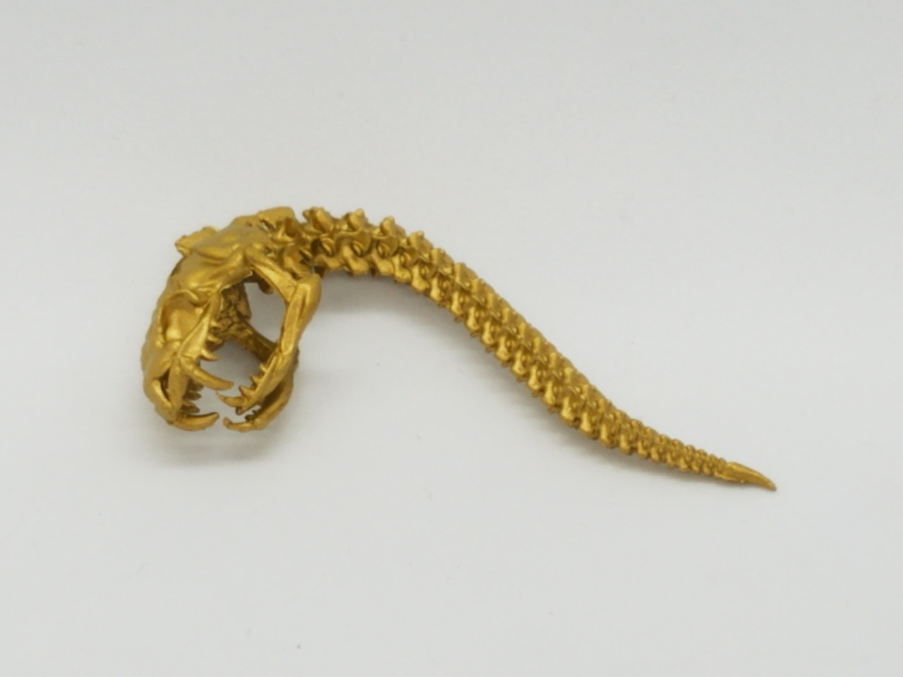 Gold Snake Skull Helmet - Vitruvian Armory