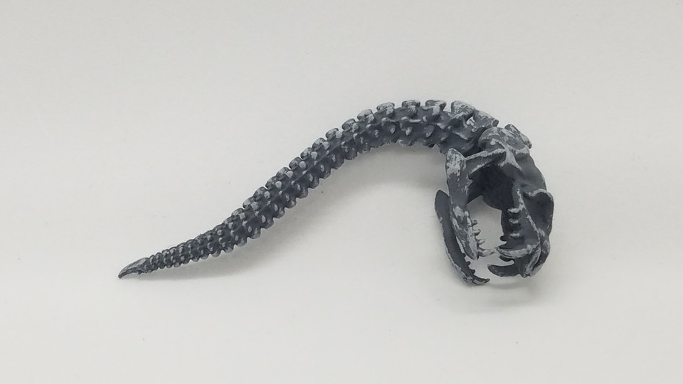 Black Racer Gorgon Snake Skull Helmet - Vitruvian Armory
