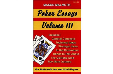 Poker Essays Vol.3 de Mason Malmuth - carte cu informatii pentru ...