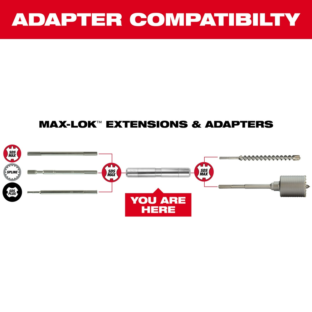 Milwaukee 48-20-6950 - Max-Lok Connection Adapter - Canucktools.ca ...