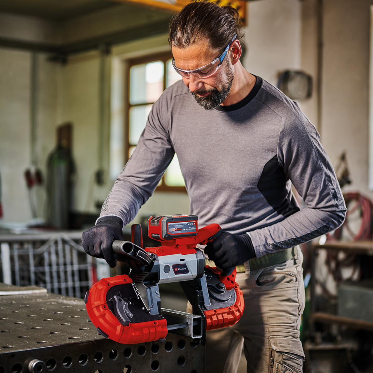 Einhell 4504220 -18V Cordless 5" Compact Metal Cutting Bandsaw - TE-MB ...