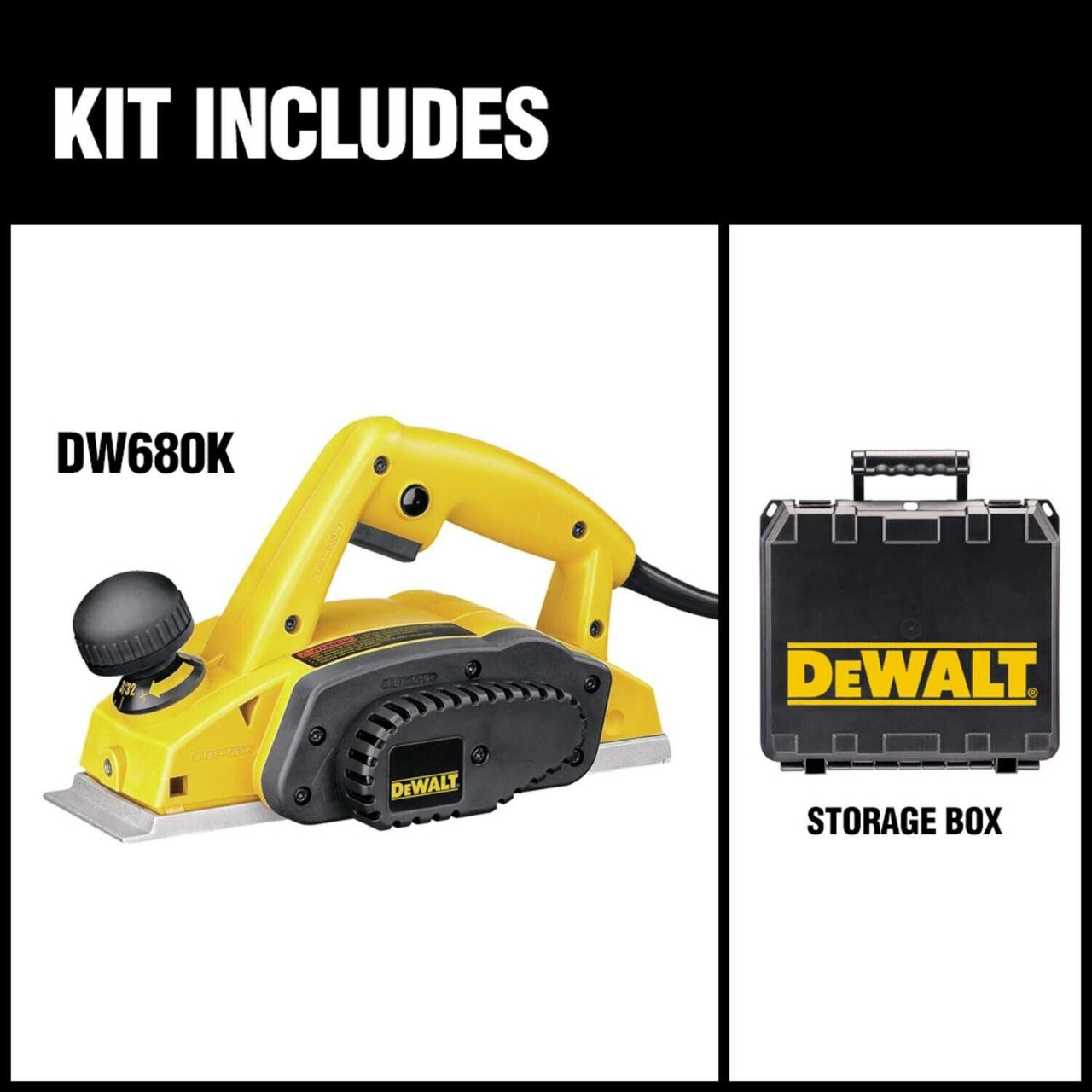 DEWALT DW680K 3 1 4 Planer Kit 2.5Mm Doc