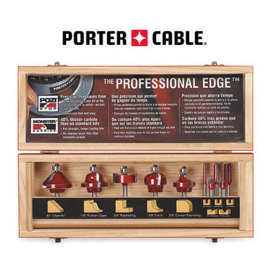 Porter Cable PCRBS10 - 10 PC. CARBIDE ROUTER BIT SET - Federated Tool ...