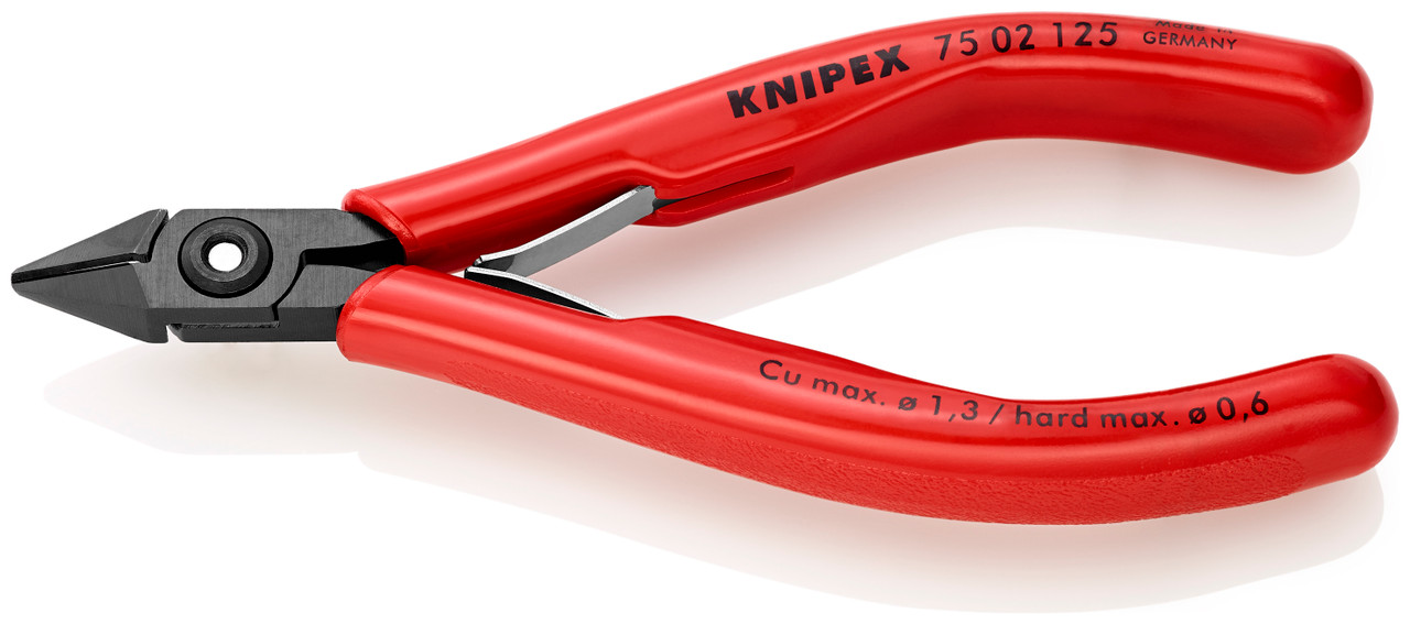 Knipex 7502125 - Electronics Diagonal Cutters - Federated Tool Supply