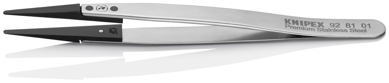 Knipex 928101 - Premium Stainless Steel Gripping Tweezers-Replaceable Tips - Federated Tool Supply
