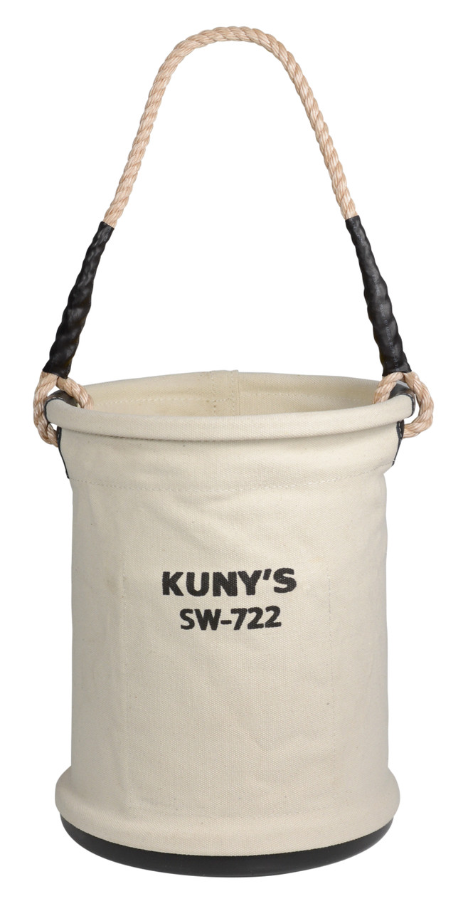Kuny's Leather SW722 - Plastic Bottom Canvas Bucket - 150Lb Load Rating ...