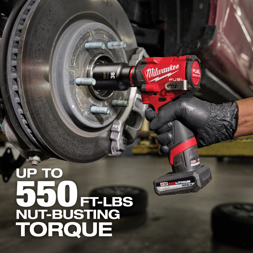 Milwaukee 2563-20 - M12 FUEL Stubby 1/2" Impact Wrench (Tool Only ...