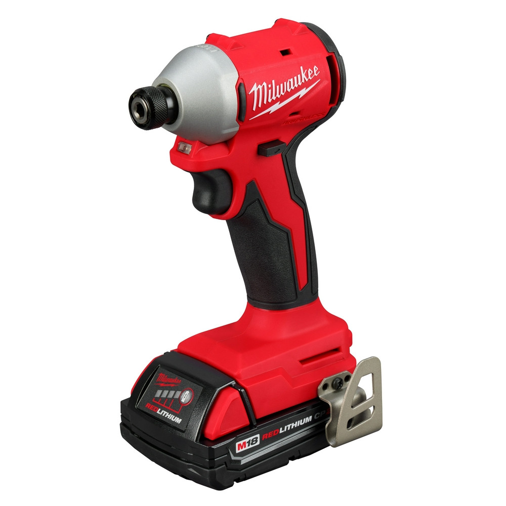 Milwaukee 3650-22CT - M18 Compact Brushless 1/4" Hex Impact Driver Kit ...