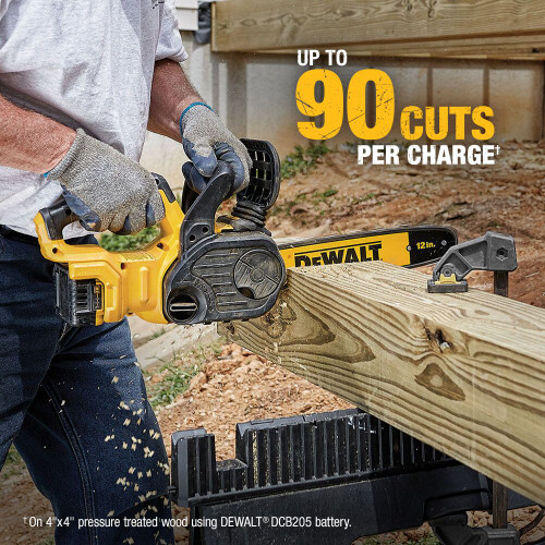 DEWALT DCCS620P1 - 20V MAX Compact 12 In. Cordless Chainsaw Kit ...