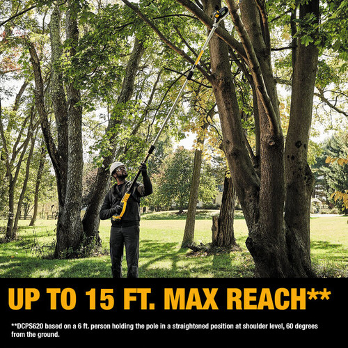DEWALT DCKO86M1 - 20V MAX Cordless Pole Saw And Pole Hedge Trimmer ...