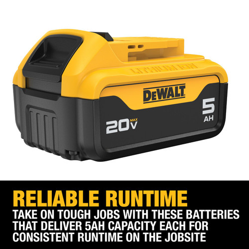 DEWALT DCB205CK - 20V MAX* 5.0Ah Battery Charger Kit w/Bag - Federated ...