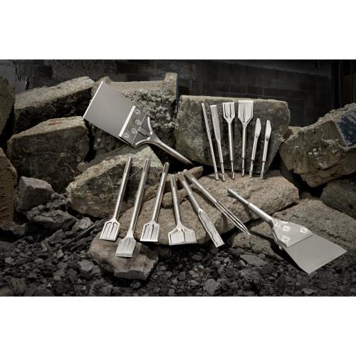 Milwaukee 48-62-6080 - SDS+ SLEDGE Bull Point & Flat Chisel 2 Pack ...