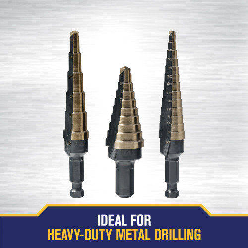 Irwin 10502CB - Unibit Step Drill Bit Set, 3-Piece - Canucktools.ca ...