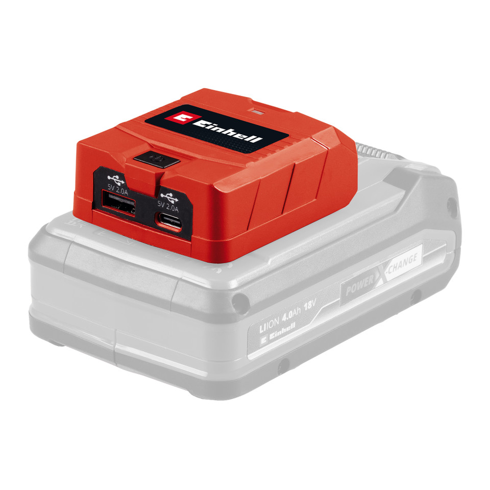 Einhell 4514142 - 18V Cordless USB Power X-Change Battery Adaptor 18V 2 ...