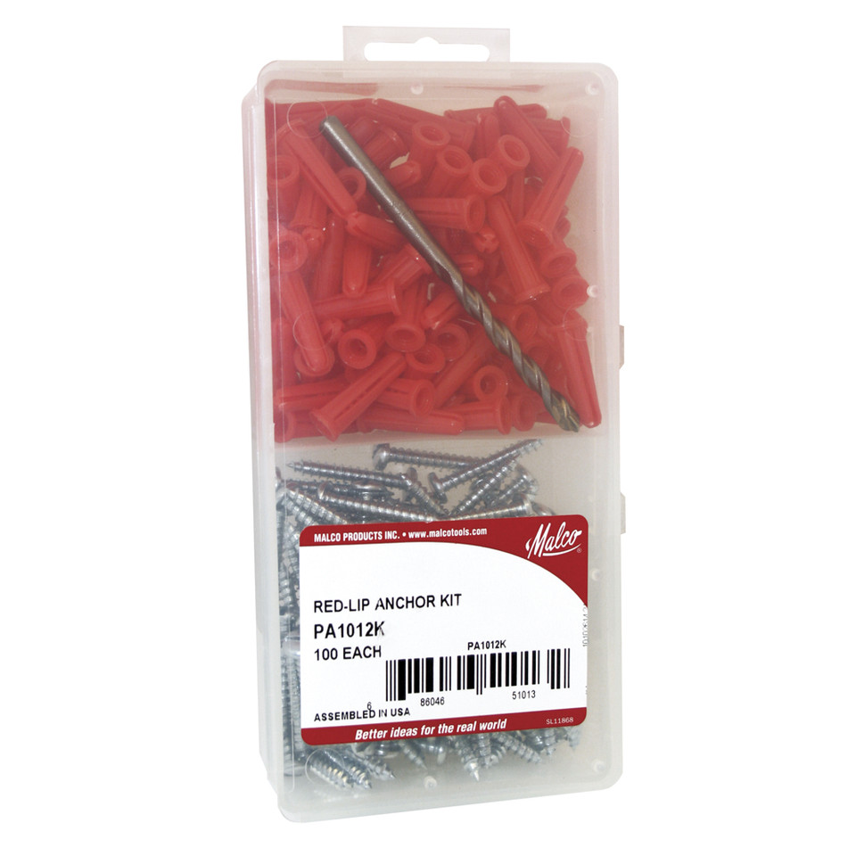 Malco PA1012K - Anchor Kit, W/ Slotted Screws - Canucktools.ca ...