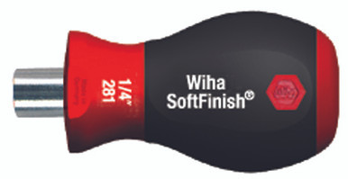 Wiha 28103 - SoftFinish 1/4" Stubby Bit Holder - Federated Tool Supply