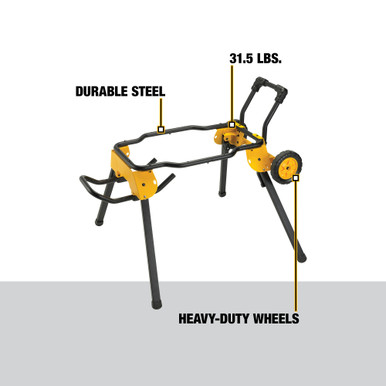 DEWALT DWE74911 - Rolling Table Saw Stand (FOR DW745, DWE7480, DWE7485 ...