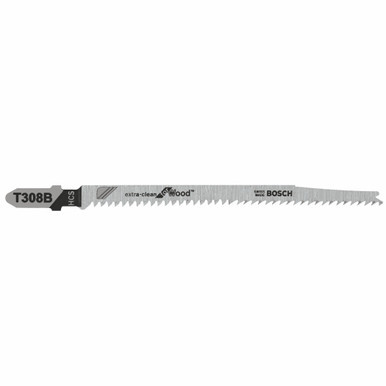 Bosch T308B - Jig Saw Blade, T-Shank, 5 pc. 4-5/8 In. 12 TPI Extra ...