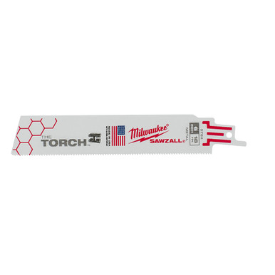 Milwaukee 48-00-8784 - SAWZALL Blade - 6 in. 18 TPI THE TORCH 25 Pack ...