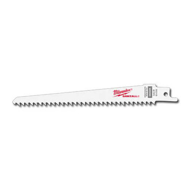 Milwaukee 48-01-7015 - SAWZALL Blade - 6 in. 6 TPI Fleam Ground Box/100 ...