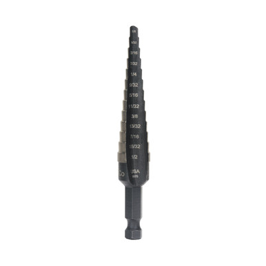 Irwin 10231CB - Unibit 1/32" 13-Steps Cobalt Alloy Steel Step Drill Bit ...