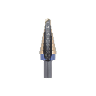 Irwin 10233CB - Unibit 1/16" 9-Steps Cobalt Alloy Steel Step Drill Bit ...