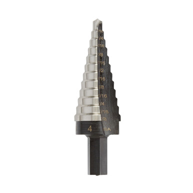 Irwin 10234 - Unibit Step Drill Bit, 3/16" To 7/8", 3/8" Shank ...