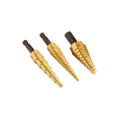 Irwin 15502 - Unibit 502T Step Drill Bit Set With Nylon Pouch, Titanium ...