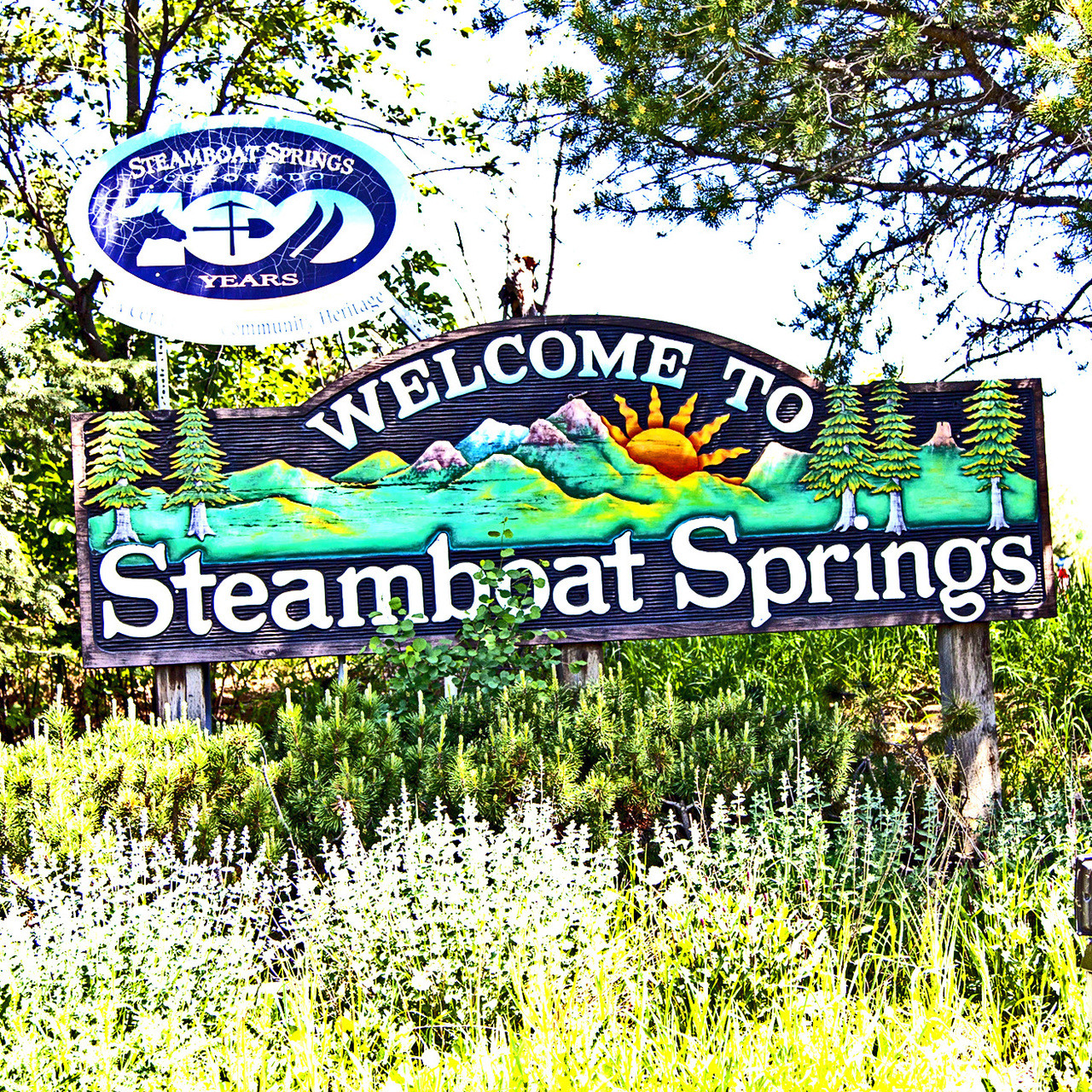 Welcome to Steamboat Springs Sign