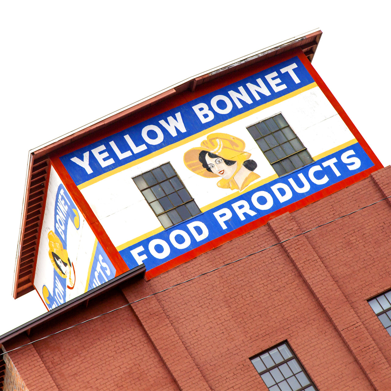 Yellow Bonnet Food Products Sign