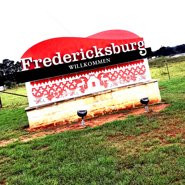 The Fredericksburg Road Sign