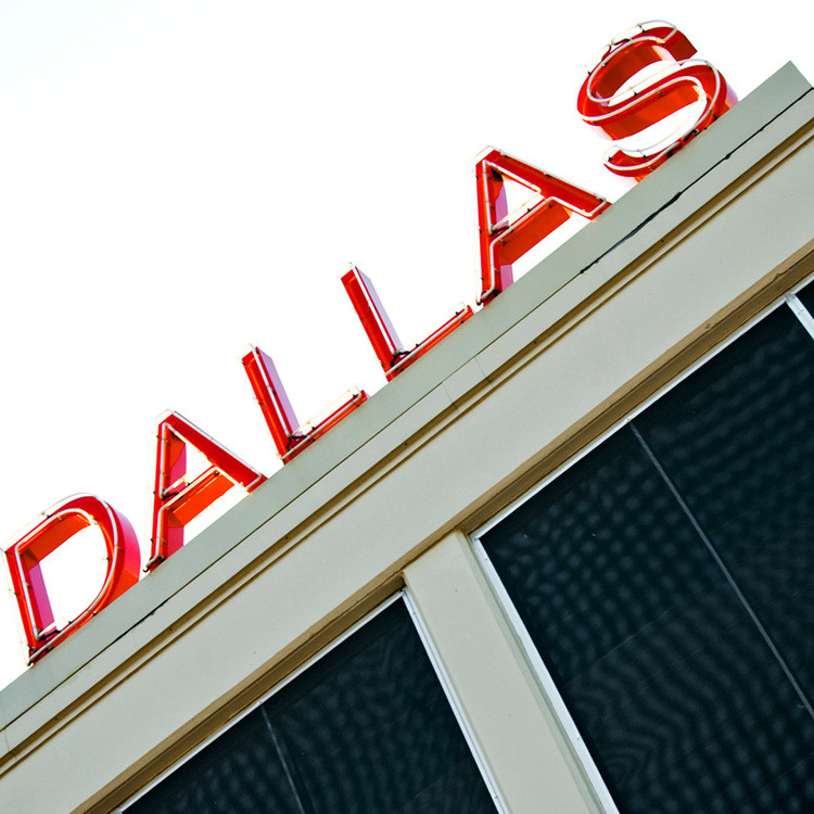 Dallas Red Sign